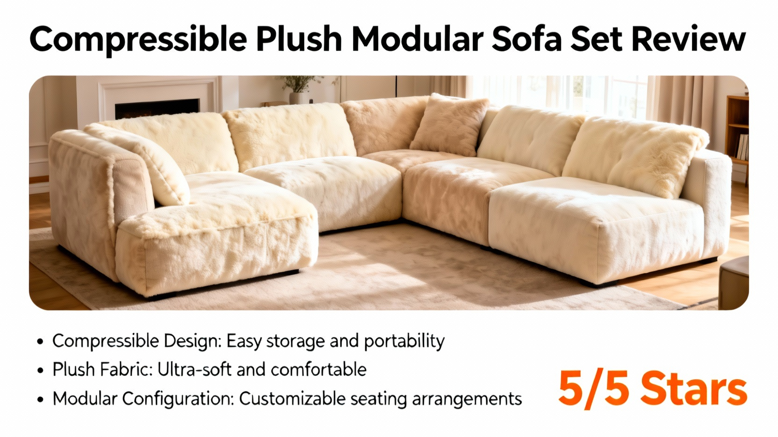 Compressible Plush Modular Sofa Set Review - Marketing Agency