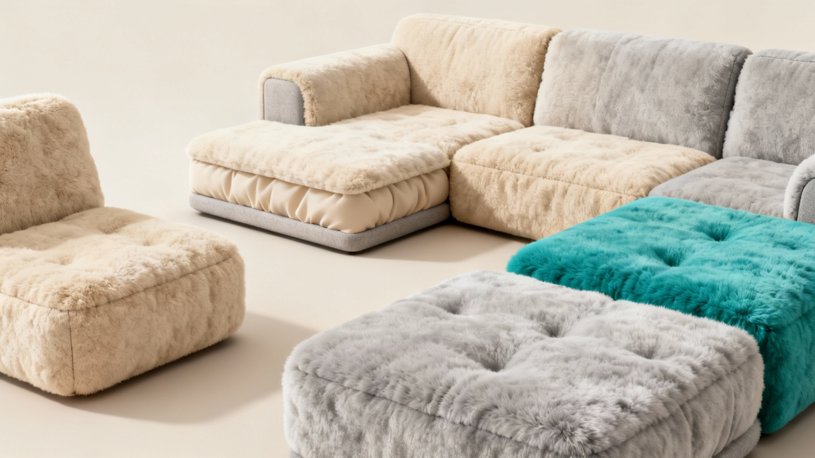 Compressible Plush Modular Sofa: Comfort & Innovation - Marketing Agency